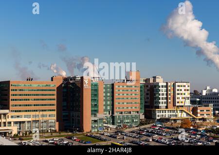 Morgantown, WV - November 5, 2021: J.W. Ruby Memorial Hospital is the ...