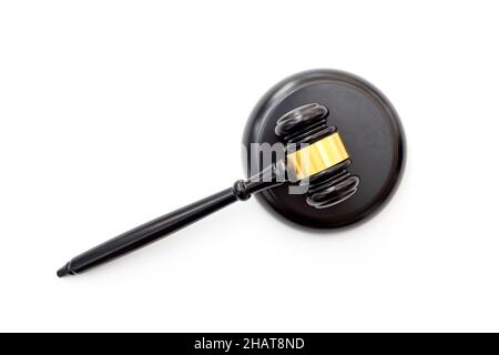 Judge gavel top view Stock Photo - Alamy