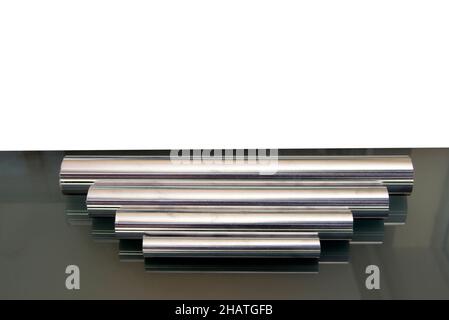 stainless steel rods studio shoot, raw material for automotive parts ...