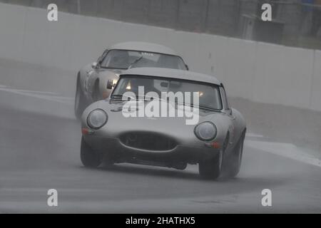 Rain and spray at Stowe, Jon Minshaw, Jaguar E-Type, 60th Anniversary E ...