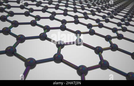 Layered molecular structure of graphite, illustration Stock Photo - Alamy