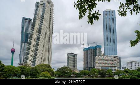 Colombo, Srilanka- 08 December 2021 : Beautiful Colombo city building ...