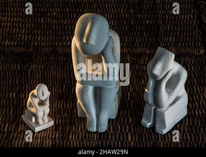 Tourist items representing Cycladic idols. Hand made & representing the ...