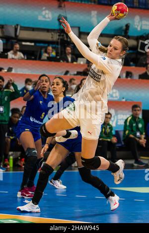 Anne Mette Hansen (Denmark 8) during the women's national handball ...