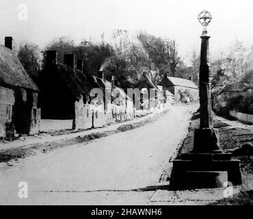 Rockingham village, Victorian period Stock Photo - Alamy