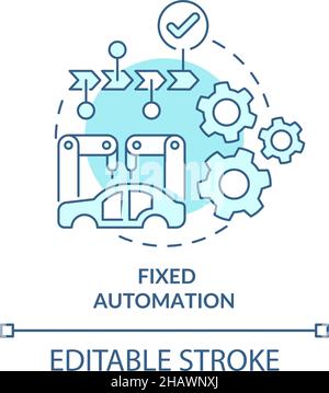 Fixed automation concept icon Stock Vector Image & Art - Alamy