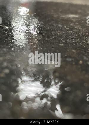 Beautiful shot of water puddles on a sandy beach on a sunny day Stock ...