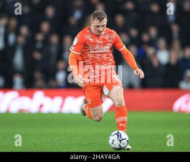 Shayne Lavery of Blackpool breaks with the ball Stock Photo - Alamy