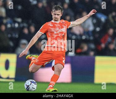 Callum Connolly #2 of Blackpool in action during the game Stock Photo ...
