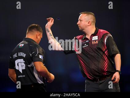 Ritchie Edhouse during his match against Ian White on day eight of the ...