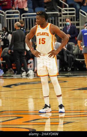 Atlanta Hawks' Clint Capela (15) goes up for a rebound against Boston ...