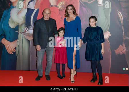 Luca Zingaretti, Luisa Ranieri with Emma and Bianca Zingaretti attend ...