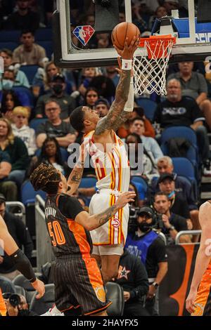 Atlanta Hawks forward John Collins (20) drives against the Denver ...