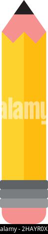 yellow pencil illustration over white Stock Vector Image & Art - Alamy