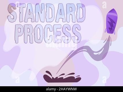 Text sign showing Standard Process. Business idea rules made to be ...
