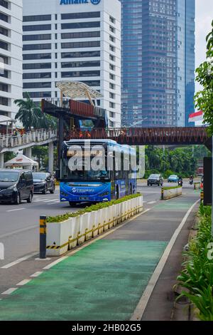 Jakarta, Indonesia - December 16, 2021 : Building of National Library ...