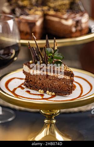 Close up shot of a delicious fancy dinner in a restaurant Stock Photo ...