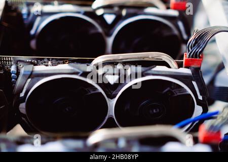 Bitcoin mining farm and pandemic. Our new life. High quality photo ...