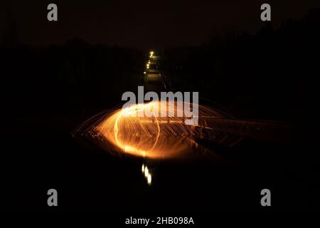 Abstract freeze light with its reflection - insubstantial nature ...