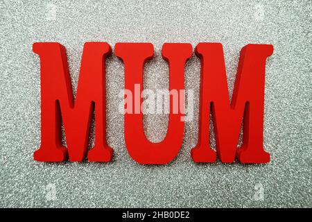Mother's day with mum alphabet letter on wooden background Stock Photo ...