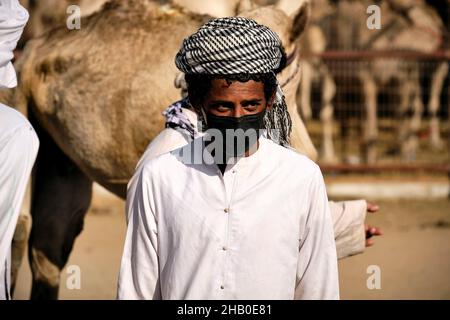 Camel merchant at the camel market, Al Ain, Abu Dhabi, United Arab ...
