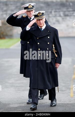 The Prince of Wales, Admiral of the Fleet, with Captain Roger Readwin ...