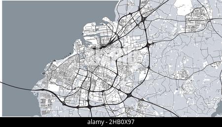Urban vector city map of Malmo, Sweden, Europe Stock Vector Image & Art ...