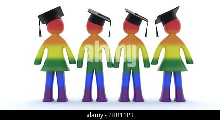 LGBT University Alumnus. College, high school graduate wearing ...