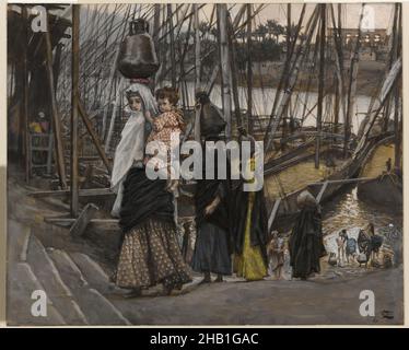 The Sojourn in Egypt by James Tissot Stock Photo - Alamy