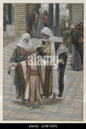 Jesus Found in the Temple (Jesus retrouvé dans le temple) James Tissot ...