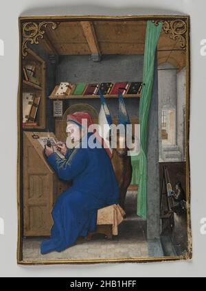 St. Luke Writing in Crown Simon Bening (Flemish, 1483-1561). St. Luke ...