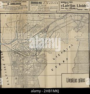 Liepāja Map, Liepāja Map Print, Liepāja Post, Liepaja Map, Liepaja Wall ...