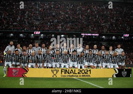 Players of Brazil's Atletico Mineiro line up for a team photo before a ...