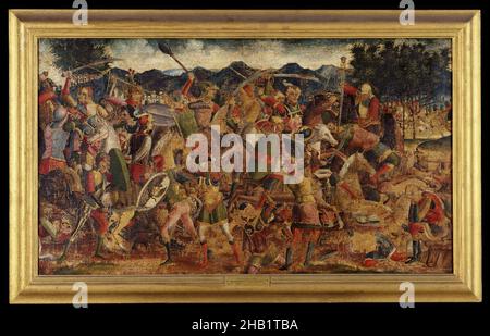 A Battle Scene North Italian School (possibly Vicenza or Padua). A ...