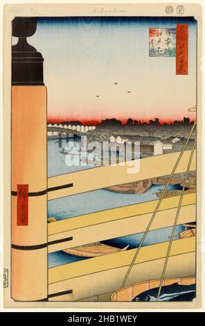 43. Nihonbashi Bridge and Edobashi Bridge 1857 by Hiroshige Stock Photo ...