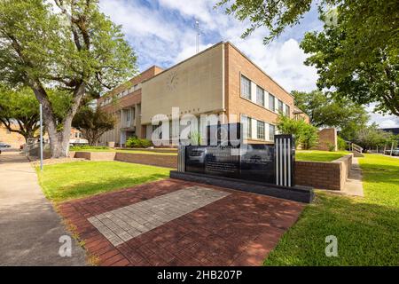 Lufkin, Texas, USA - June 28, 2021: The Angelina County Courthouse and ...