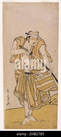 This ukiyo-e woodblock print by Katsukawa Shunsho depicts the kabuki ...
