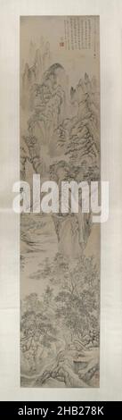 Landscape Hua Yan (Chinese, 1682-1765). Landscape, 1727. Ink and light ...