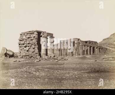 19th century photograph - The Ramesseum, Thebes, Egypt, 1857 (Francis ...