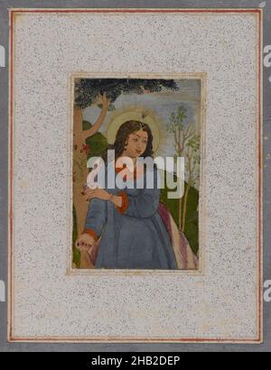 Angel Mughal. Angel, after 1675. Opaque watercolor on paper, sheet: 9 1 ...