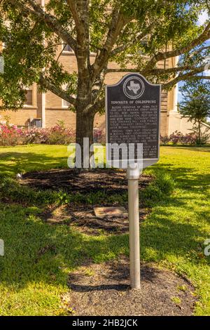 Coldspring, Texas, USA - October 17, 2021: The San Jacinto County ...