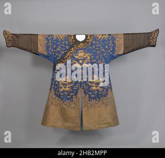Manchu Man's Semiformal Court Robe, 1821-1850, Silk, China, 19th ...