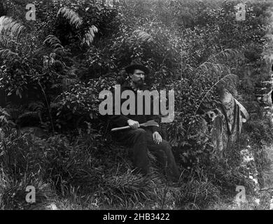 D. Sutherland, The Milford Sound Hermit, Burton Brothers studio, photography studio, 1888 ...