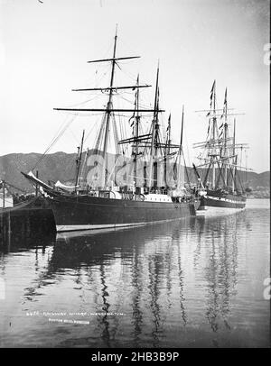 Railway Wharf, Wellington, 1880s, Dunedin, by Burton Brothers Stock ...