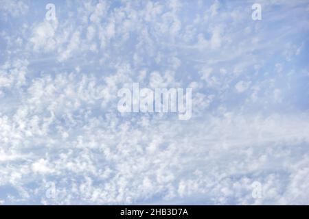 blue sky and blurry white clouds. clear sunny day. picture for ...
