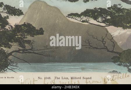 The Lion, Milford Sound, 1900-1903, Milford Sound, by Muir & Moodie ...