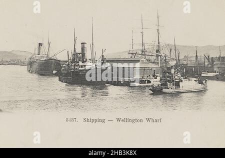 Shipping, Wellington wharf, 1900-1903, Wellington, by Muir & Moodie ...