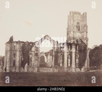 Fountains Abbey, The Chapels of the Nine Altars, Exterior. From the ...