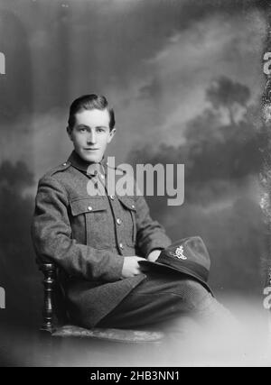 Portrait of Eric Marchant, circa 1918, Wellington, by Berry & Co Stock ...