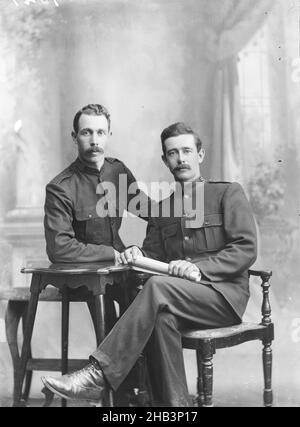 Captain Jenkins and Leut. Sherman, circa 1920, Wellington, by Berry ...